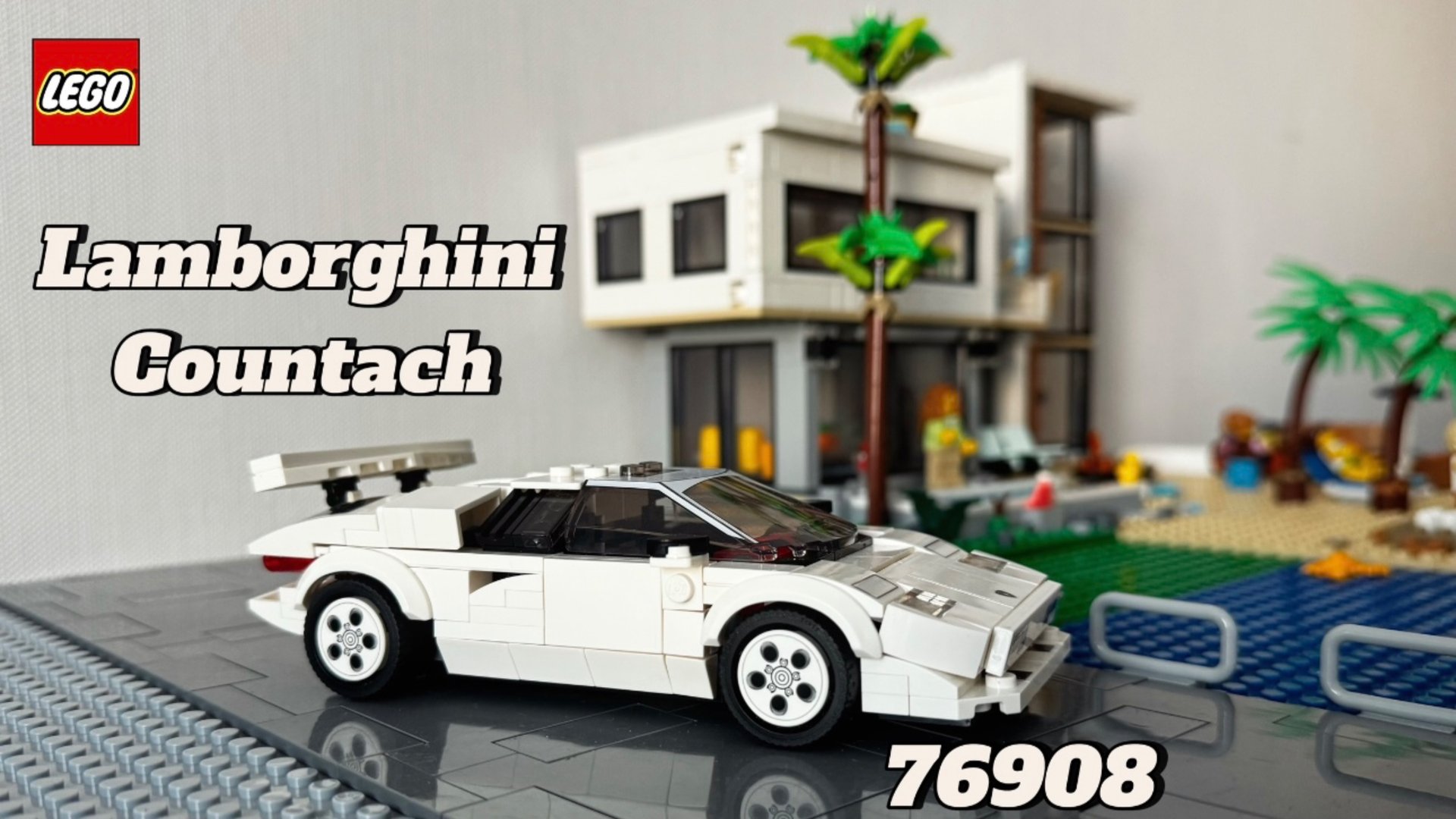 LEGO 🏎️ Lamborghini Countach 🏁 Speed Champions 🏁 76908. Сборка stop motion.