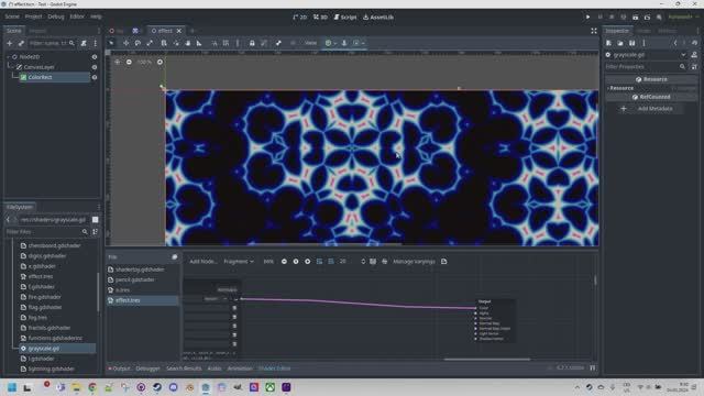 Godot 4： Собственные узлы (nodes) для шейдеров (учебник)