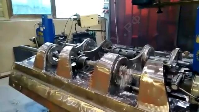 Станки расточно-наплавочные Sir Meccanica WS2 и WS3 Расточные работы в паре 8 отверстий