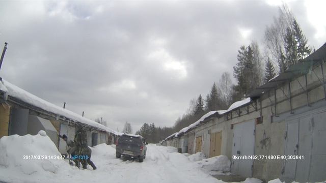 Прицеп в Сашин гараж.Март 2017.