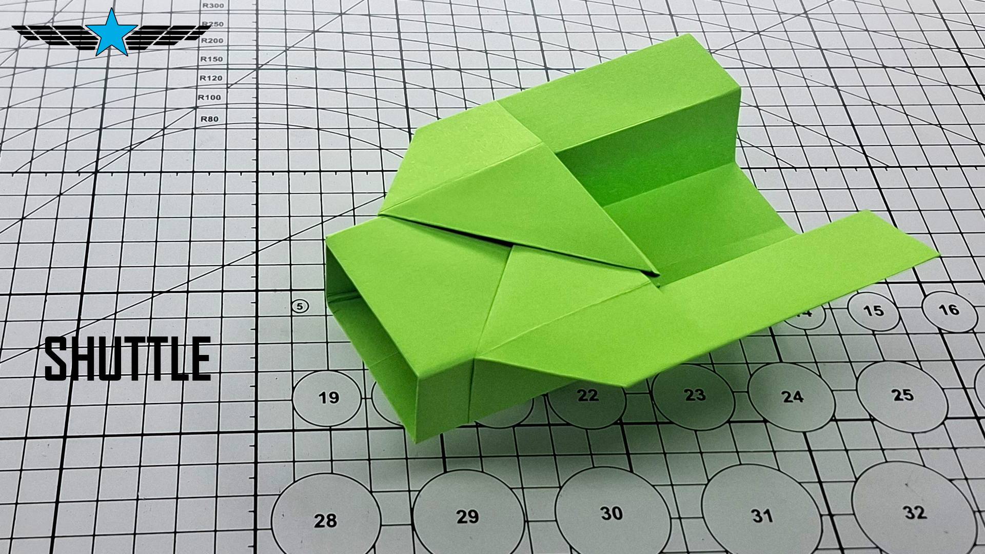 Оригами Шаттл  - легкая бумажная космическая поделка