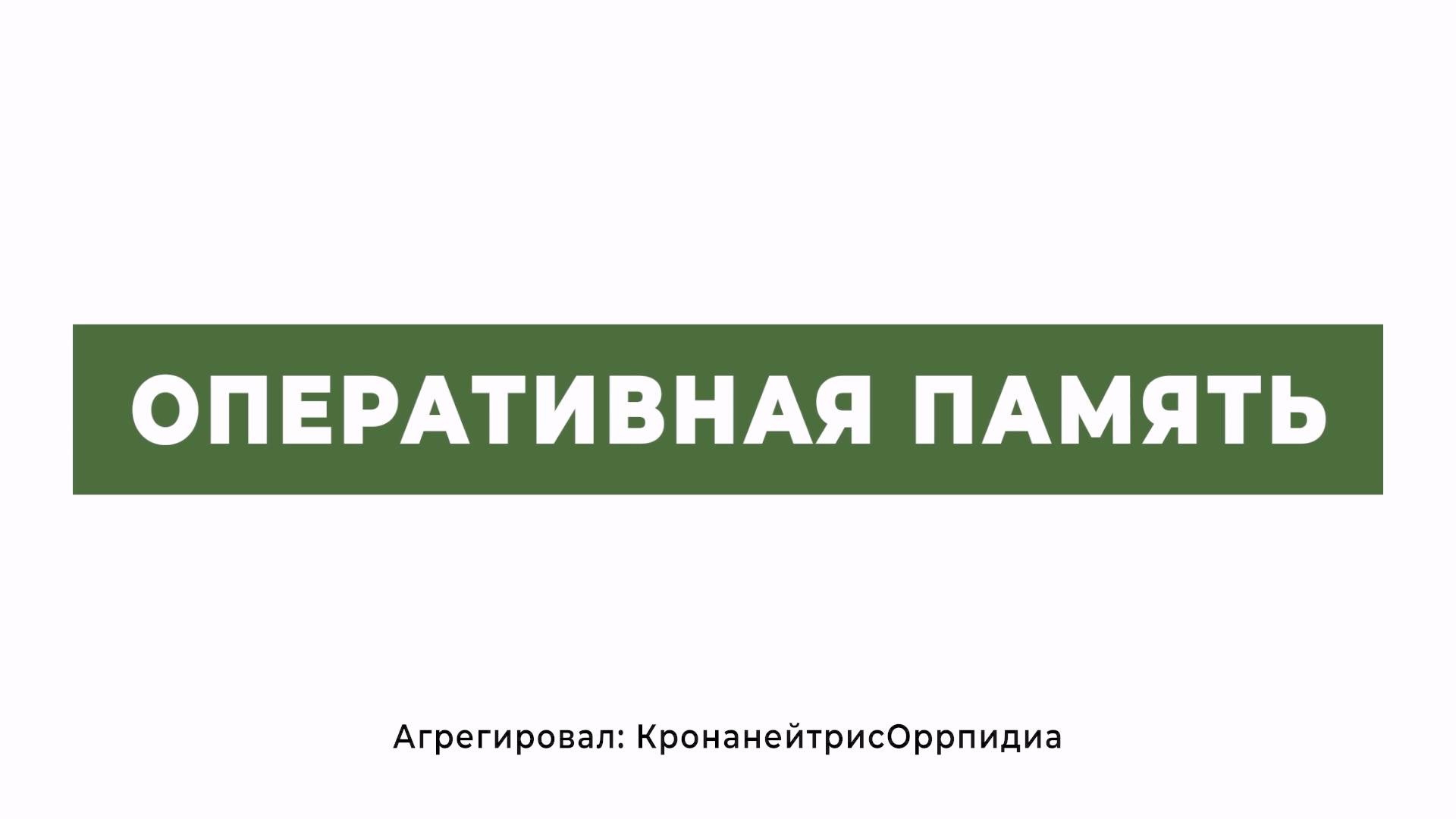 Оперативная память (агрегировал: Кронанейтрис Оррпидиа)