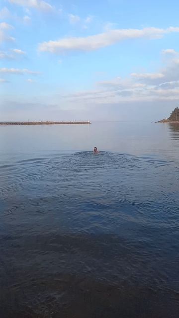 весеннее купание