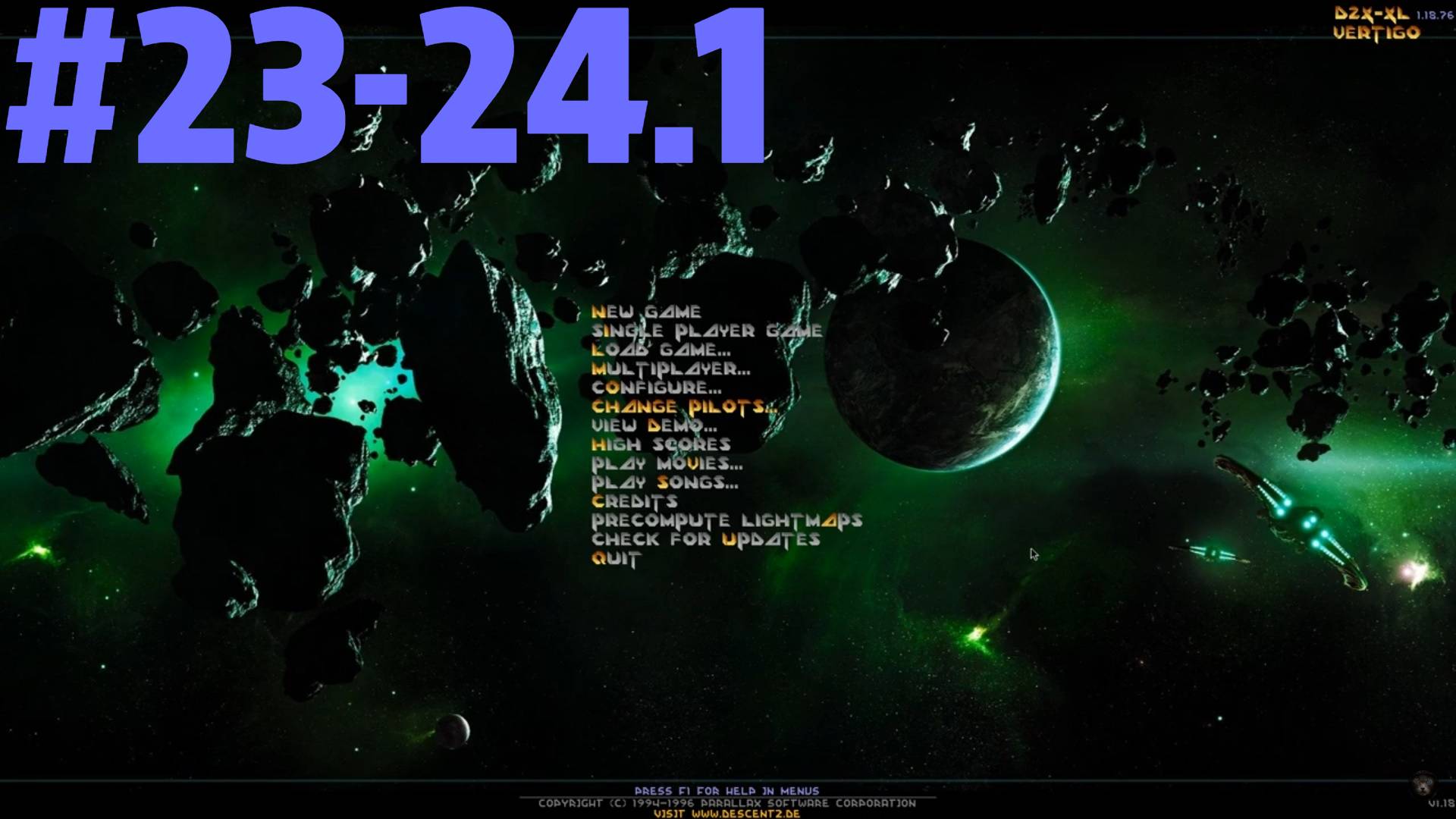 Descent D2X-XL Level 23-24.1 Склад для хранения Тритона/ Летучая шахта Нереид/ Secret 3
