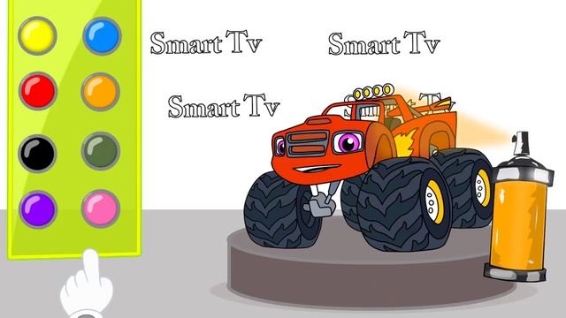 МУЛЬТИКИ. Раскраска. Вспыш и Чудо Машинки. Для детей. Учим цвета. Learn Colors For Kids