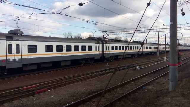 Электропоезд ЭП2Д 0250 ЦППК станция Чехов