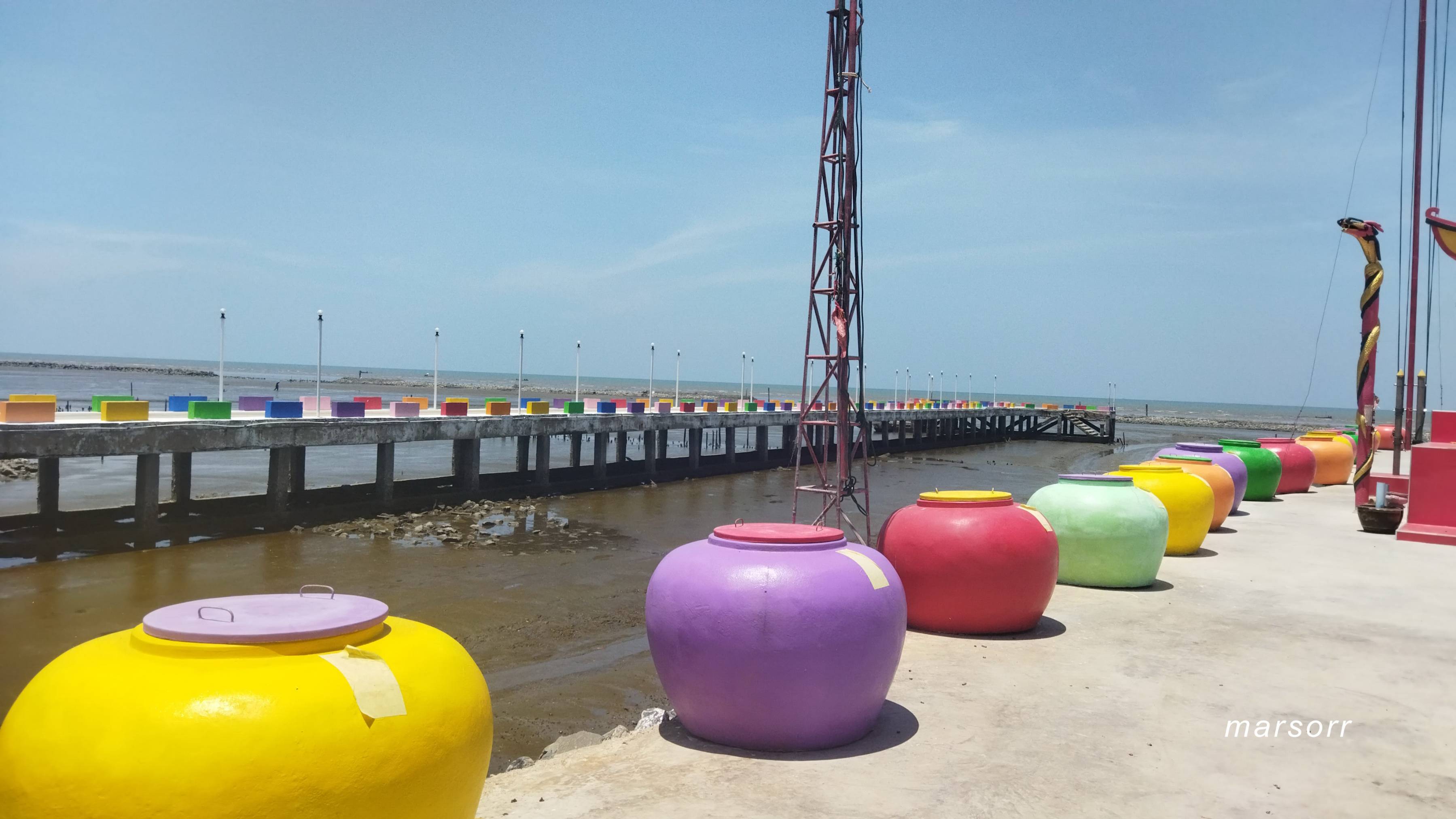 самутсакхон. просто радужный мост rainbow wooden bridge สะพานไม้สายรุ้ง สมุทรสาคร samutsakhon