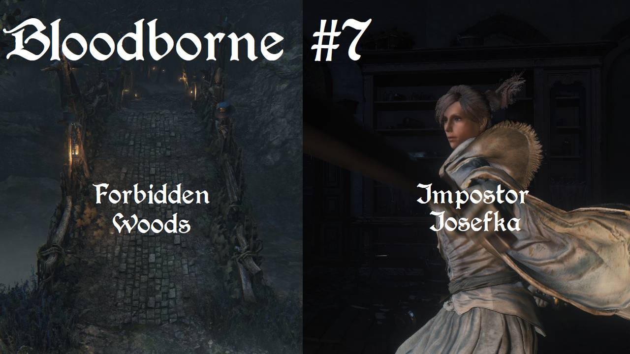 Прохождение Bloodborne #7. Запретный лес 1/2. Йозефка Самозванка (Без комментариев)