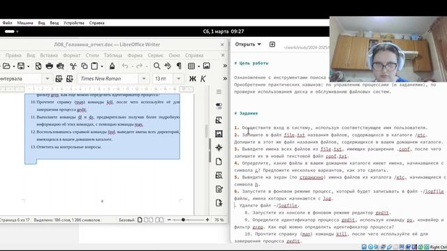 лабораторная работа №8 формирование отчёта