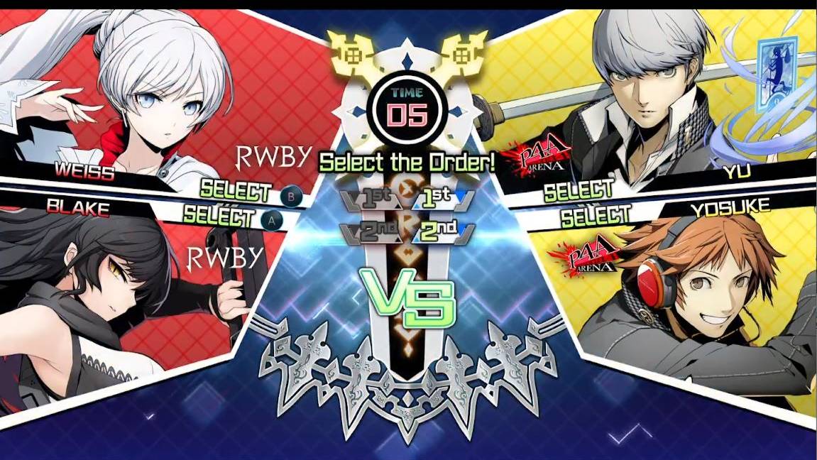 BlazBlue Cross Tag Battle.Weiss Schnee vs Yu Narukami [ワイス・シュニーVSブレイブルー クロスタッグバトル]