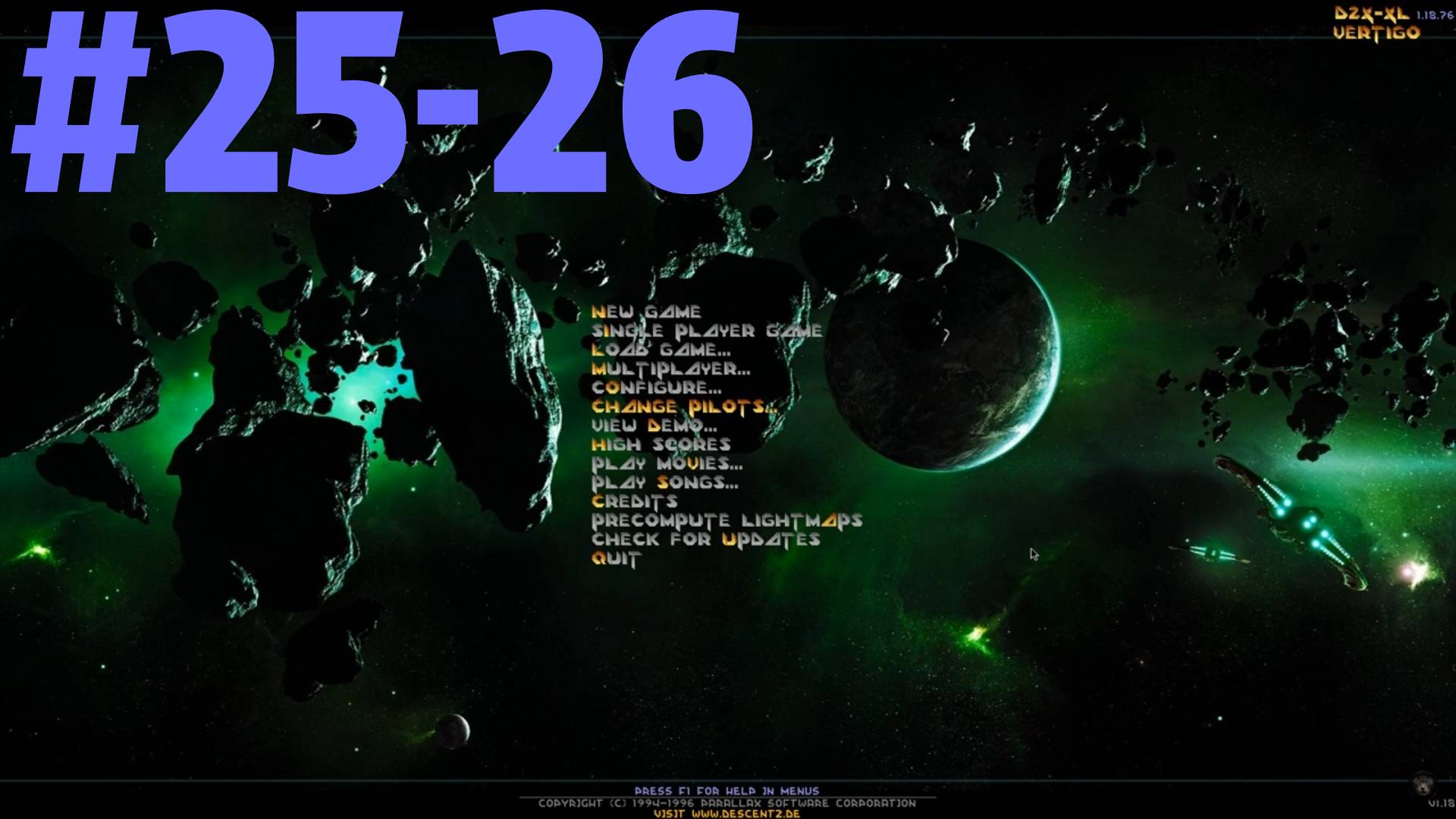 Descent D2X-XL Level 25-26 Аванпост на Плутоне/ Военная база на Плутоне
