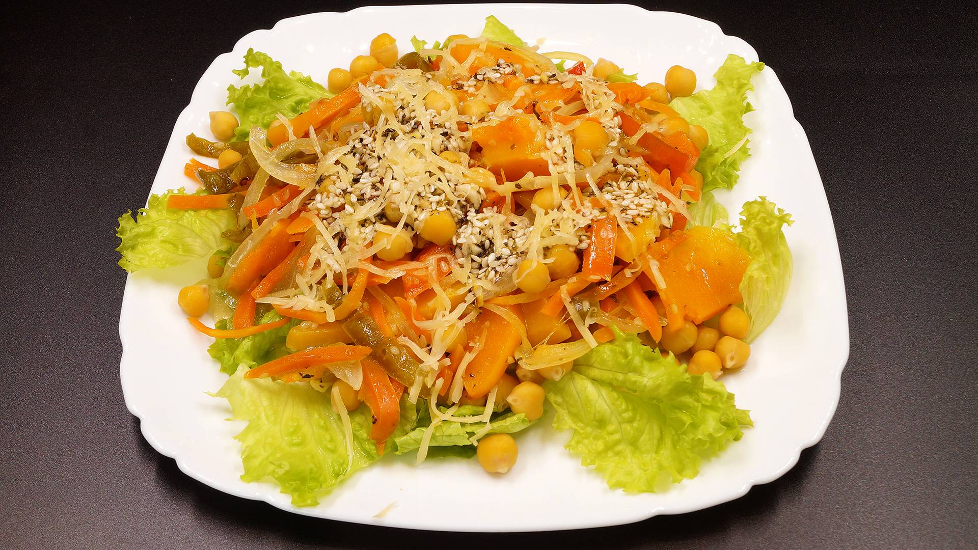 Что приготовить с нутом на ужин? Просто и вкусно! Салат с нутом и овощами