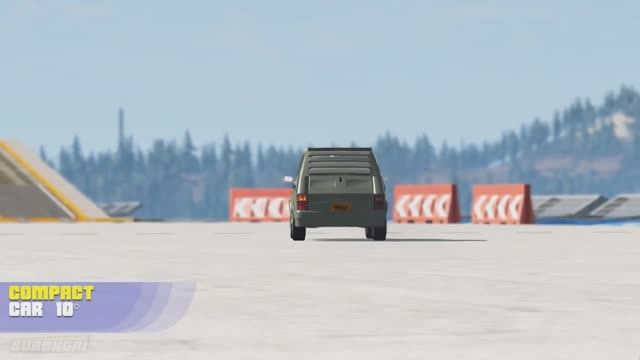Какое транспортное средство в BeamNG Drive сможет проехать по открытому подъемному мосту