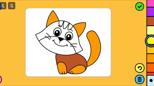 Учим цвета. Развивающие обучающие видео для детей. Раскраска для малышей