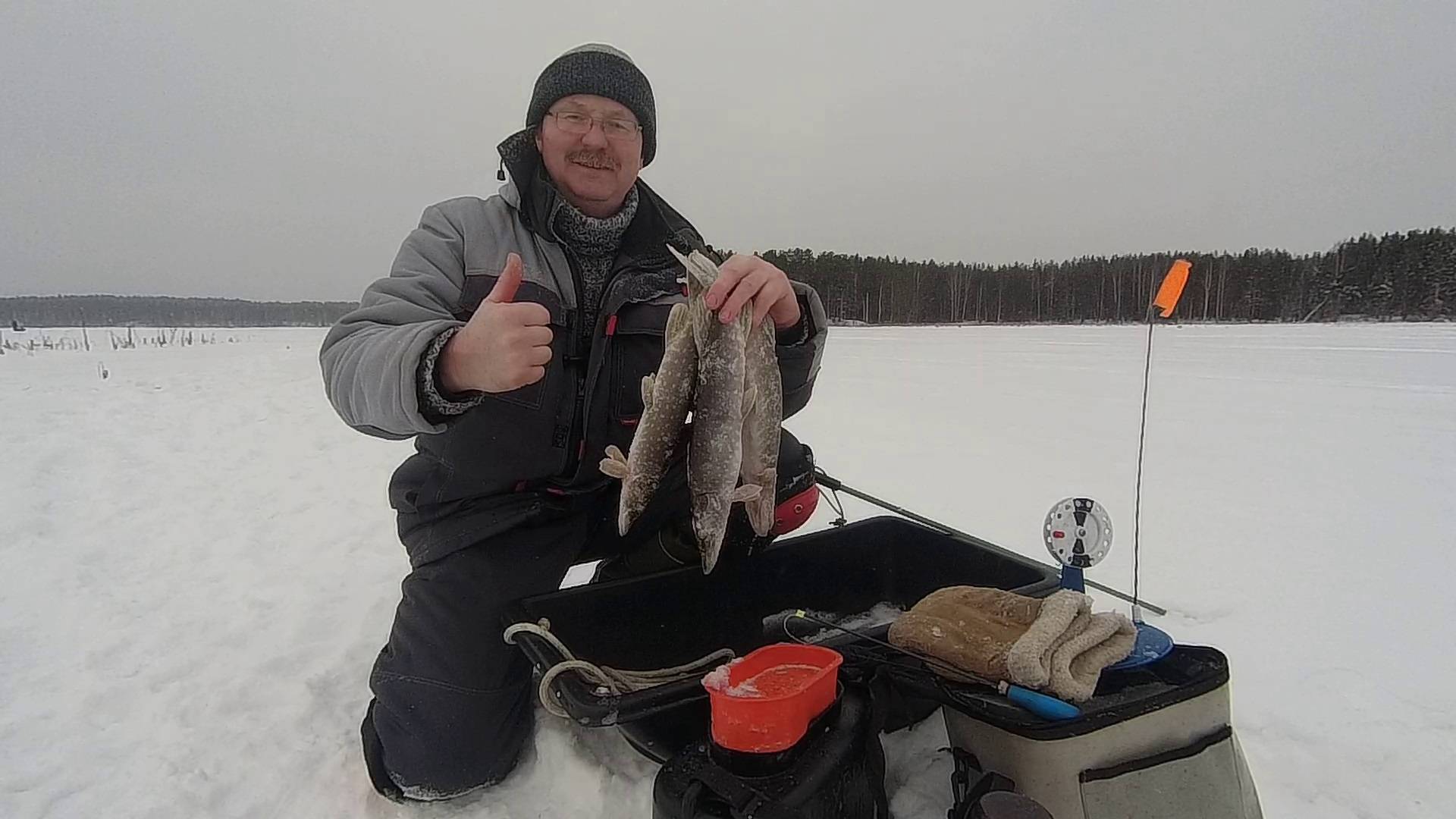 РЫБАЛКА НА ЖЕРЛИЦЫ С СЕРГЕЕМ НА СКАТНОМ В ДЕКАБРЕ 2023Г.