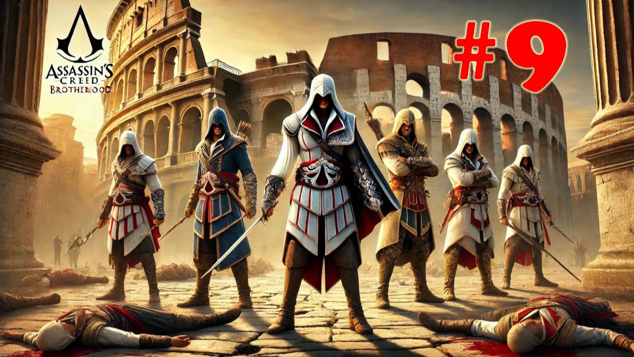Assassin's Creed Brotherhood ➤ прохождение №9 | Боевая Лодка Давинчи | Агенты Тамплиеров №-1-2-3