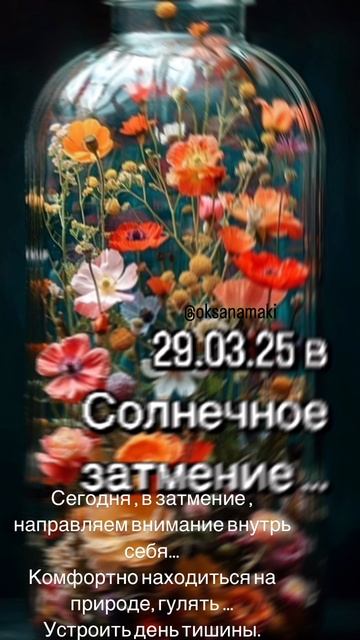 29.03.25г.
Солнечное затмение. Что делать?