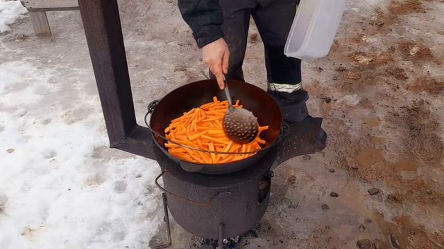Плов! На огне во дворе!