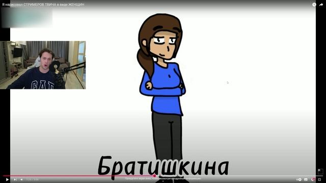 МАФАНЯ смотрит: Я нарисовал СТРИМЕРОВ ТВИЧА в виде ЖЕНЩИН