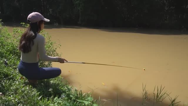 Ловля большой тилапии #fishing