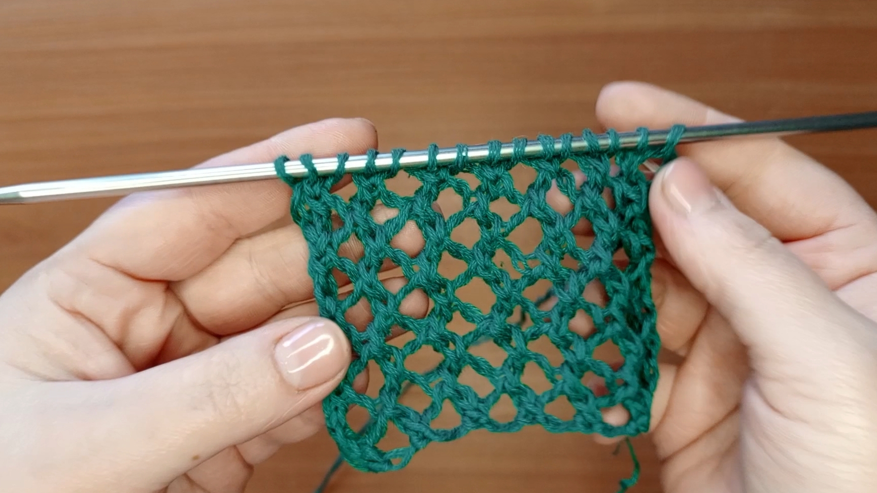 Ажурный узор спицами для кофточки