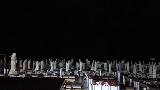 Молнии над ночным морем Юг России Адлер поселок Сириус Красивые места