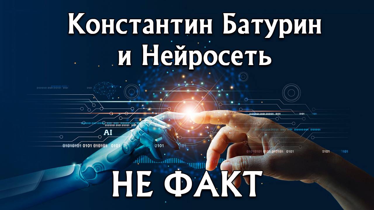 НЕ ФАКТ - Константин Батурин и Нейросеть