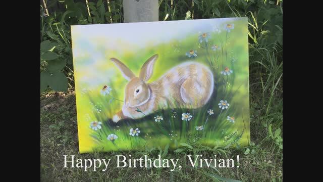 Benny’s cartoon portrait for Vivian’s Birthday