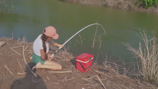 Ловля гигантского черного карпа #fishing