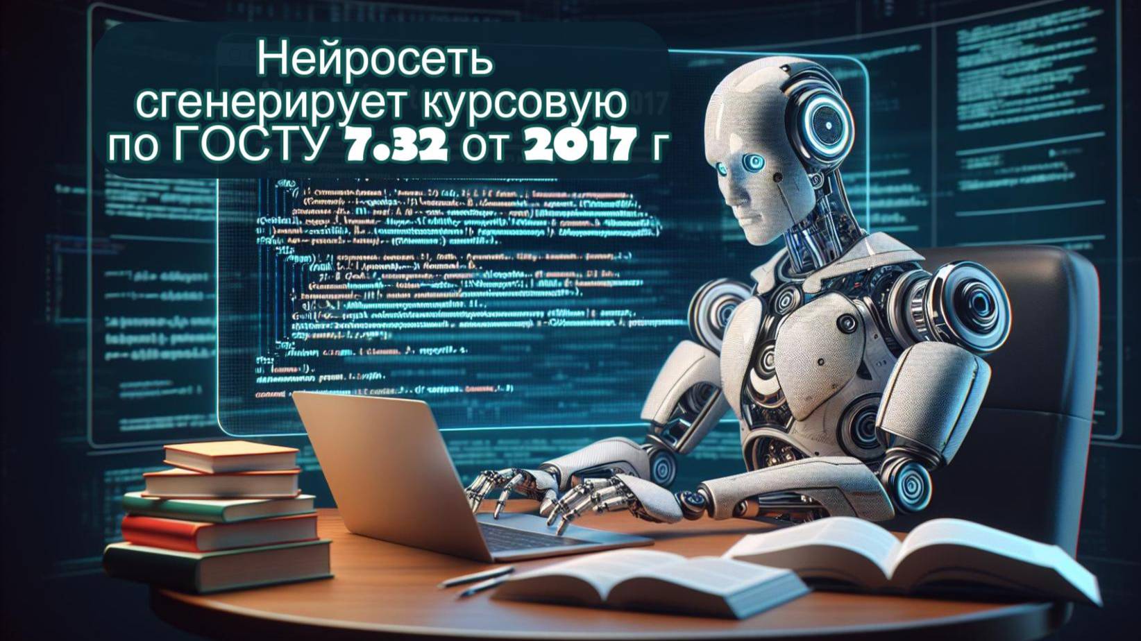 Нейросеть сгенерирует курсовую по ГОСТУ 7.32 от 2017 г.