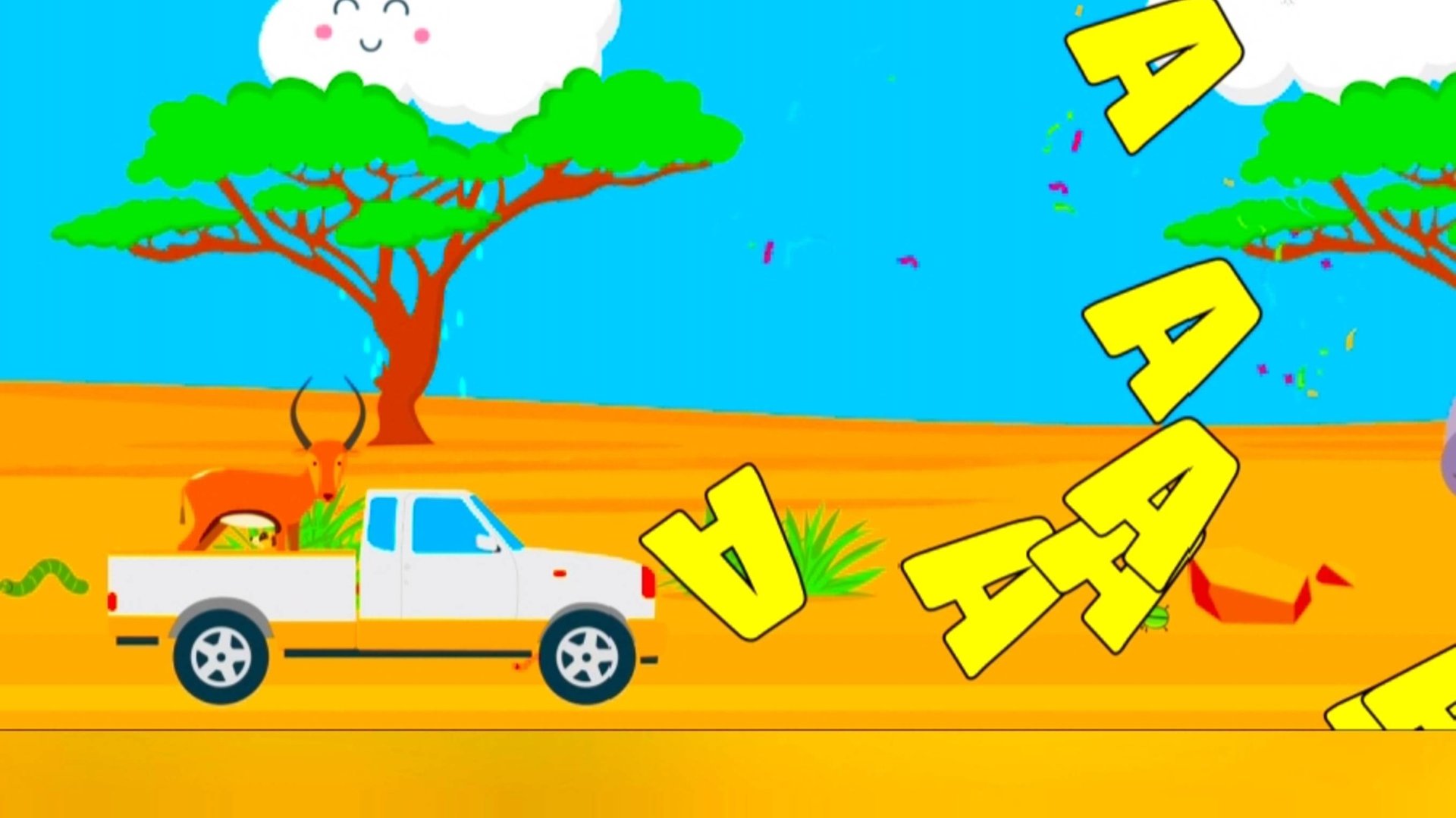 Учим Буквы и Цифры вместе с животными Африки/ Развивающий мультфильм смотреть для самых маленьких