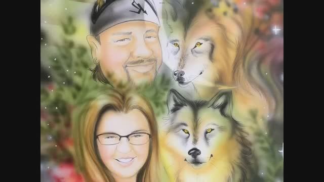 Caricature , cartoon portrait from photo