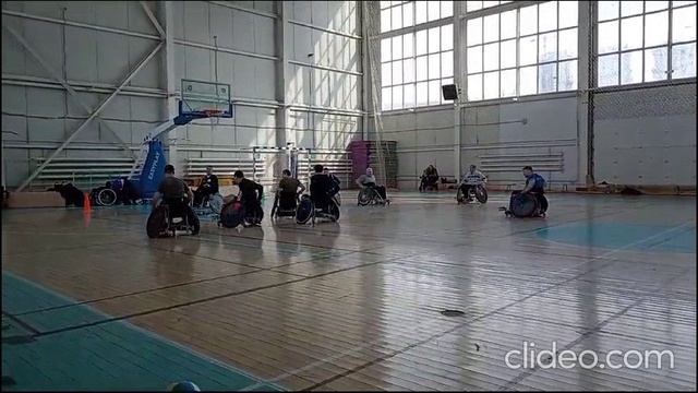 Приморская Сборная по регби на колясках на тренировке 17.02.2025 г
