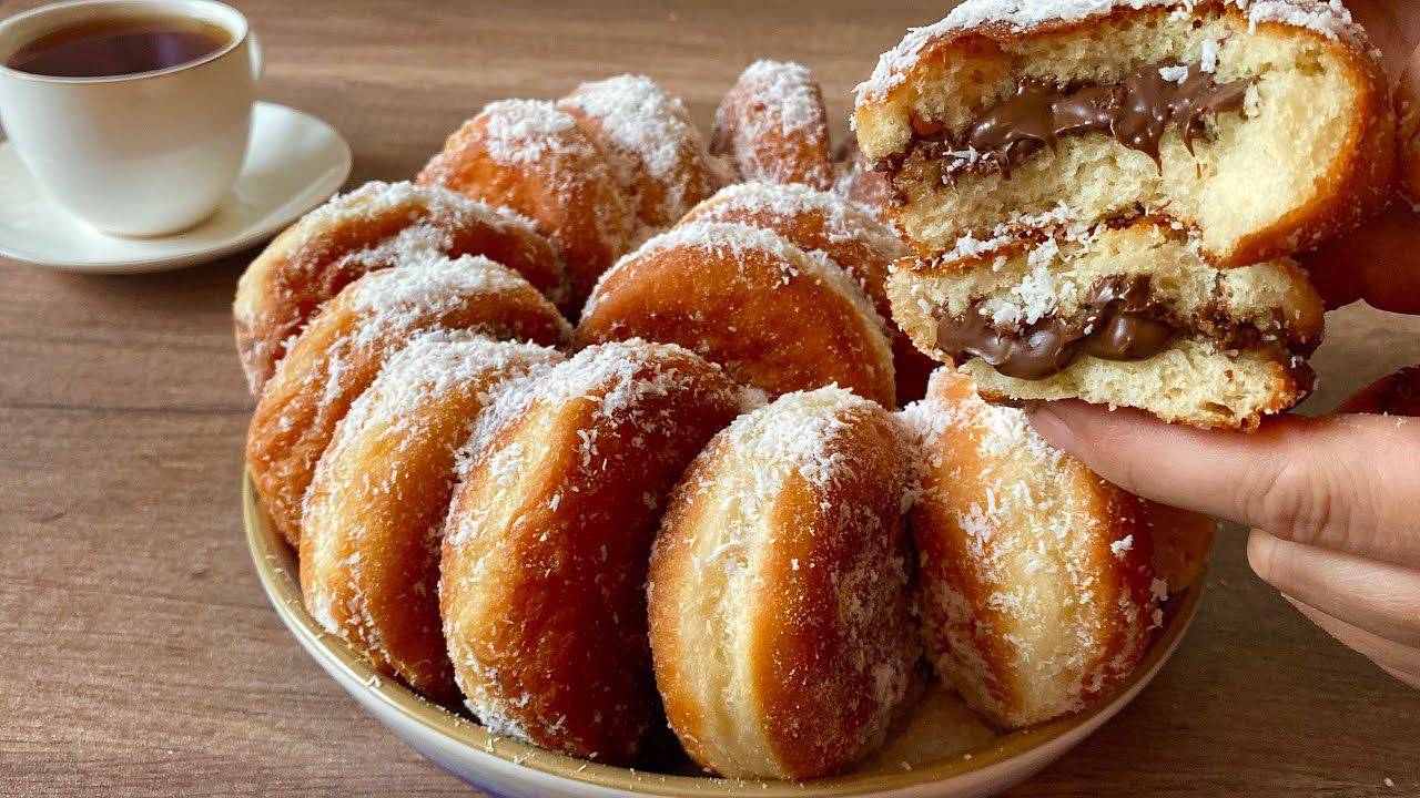 Пончики мягкие как пух, а вкус потрясающий