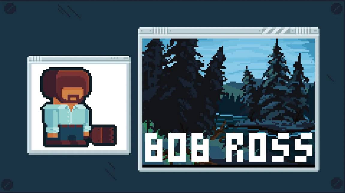 18 - Drawing a Bob Ross painting in Pixel Art! (This was a mistake)