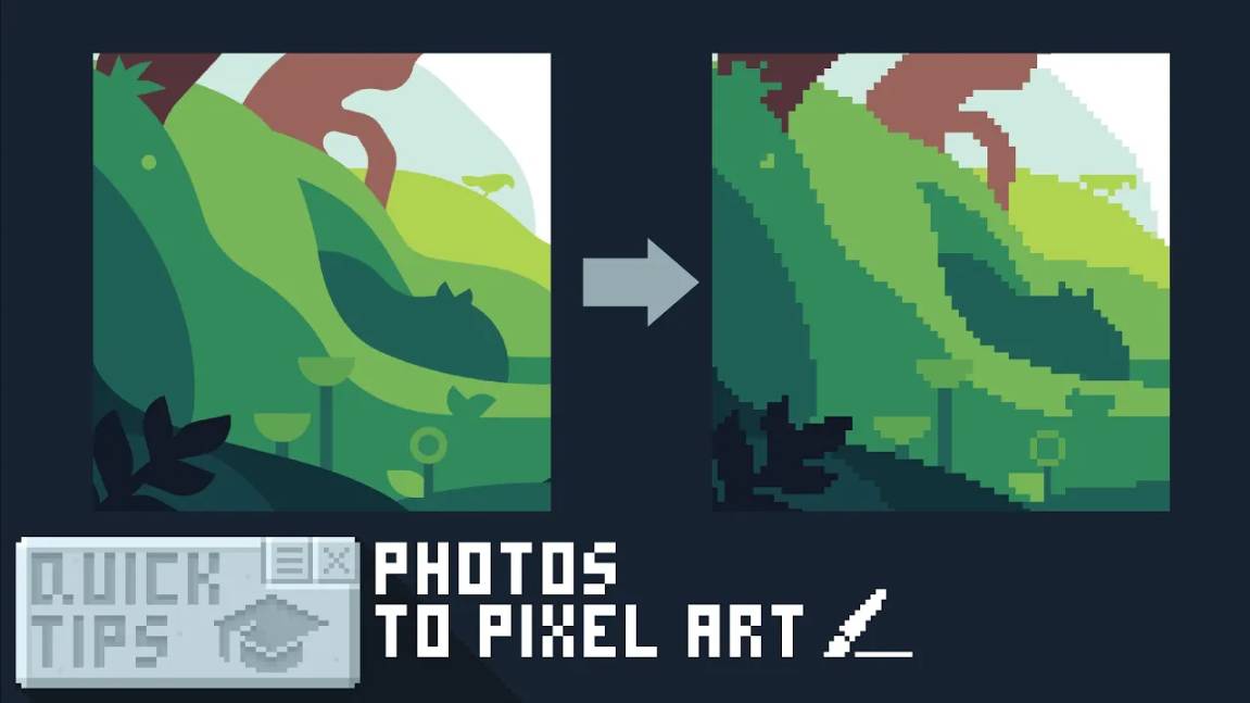 21 - How to turn Vectors and Photos into Pixel Art! (Quick Tips)