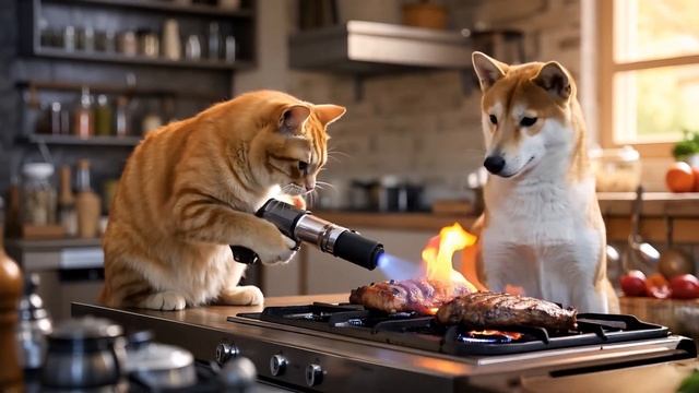 03 Кот и собачка