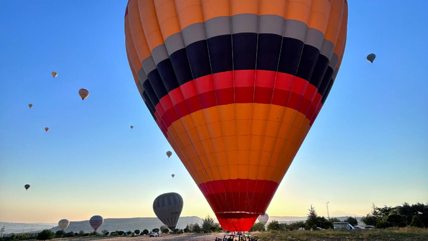 Еще один прекрасный рассвет в Каппадокии 🔥