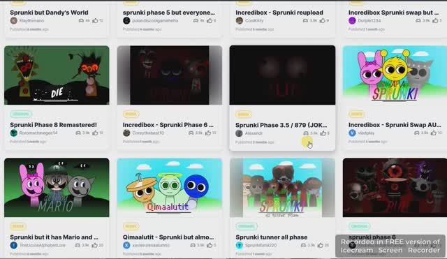 Как я ищу моды на Спрунки:3