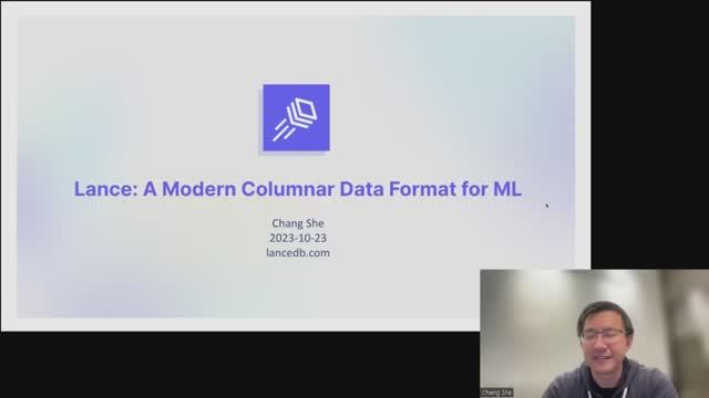 Lance. A Modern Columnar Data Format. Chang She