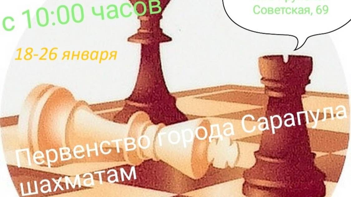 Чемпионат города Сарапула 2025 по шахматам (18-26 января)