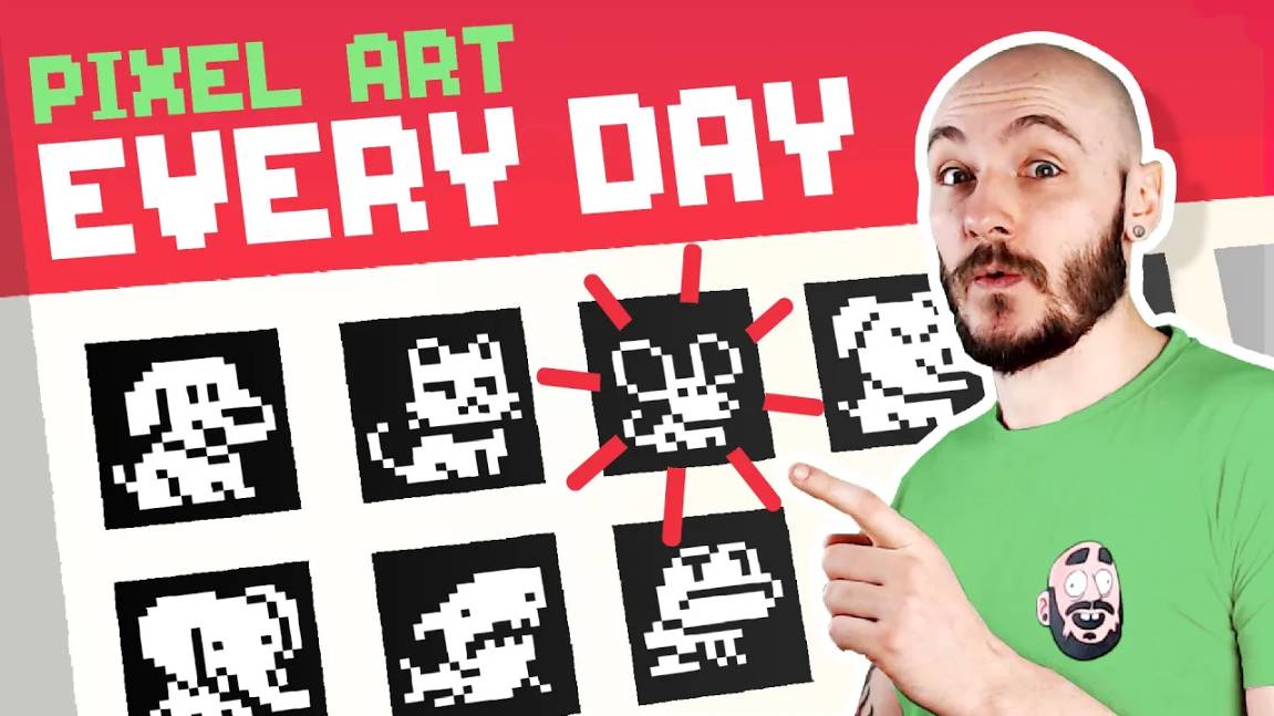 09 - Drawing Pixel Art Every Day For A Month - Pixel Art Timelapse