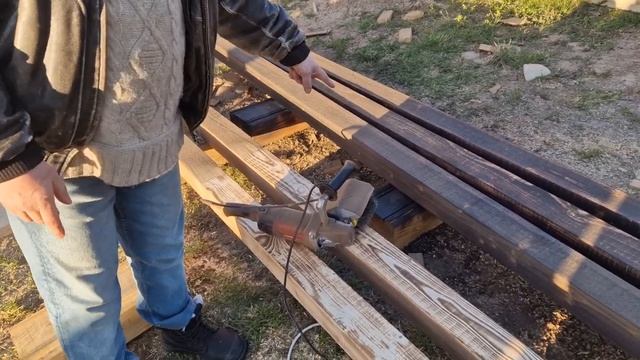 Обжиг деревянных  строений. Огнезащита.