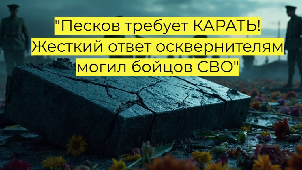 "Песков требует КАРАТЬ! Жесткий ответ осквернителям могил бойцов СВО"