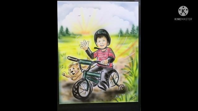 Themed caricatures, cartoon portraits.