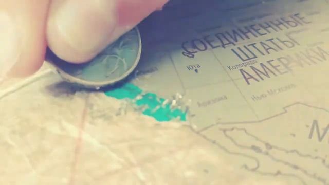 Подарок со смыслом Скретч карта мира А1 со стираемым слоем (85*60см) в тубусе