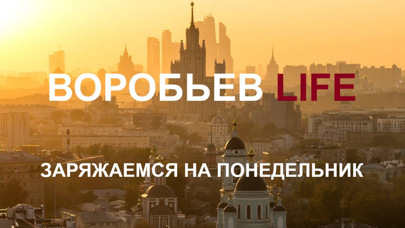 Воробьев LIFE - Заряжаемся на понедельник 31.03.2025