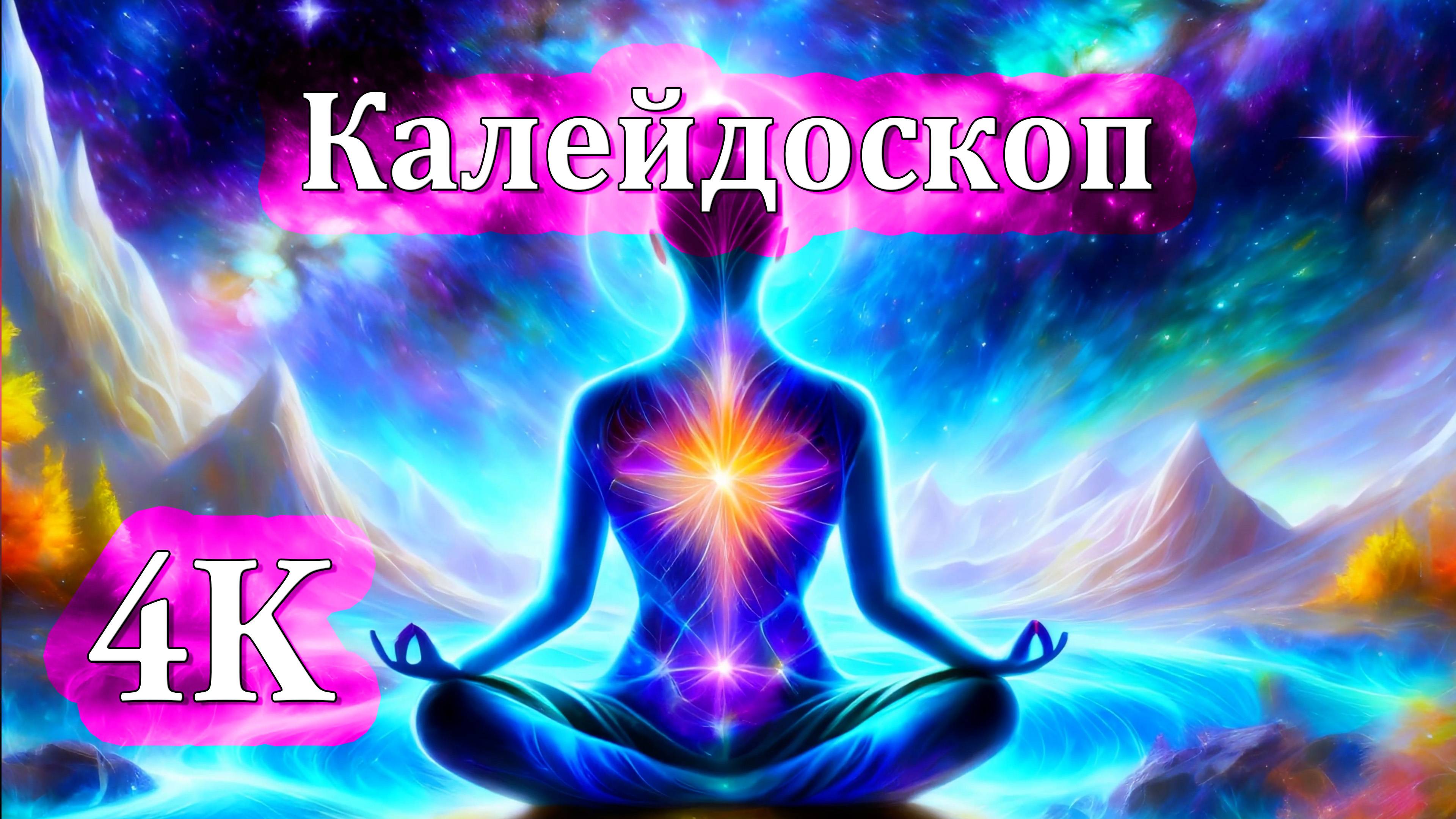 4K Калейдоскоп | Визуальная Медитация для Внутренней Гармонии и Глубокой Релаксации 🌈✨🌀