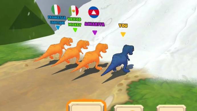 Гонки динозавров Dinosaur Race Dinosaur Shifting Run, уровень 68