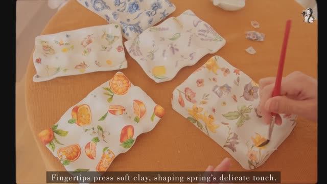 Her 86m2 171 Весенний дом  Простые идеи для декора, глина своими руками, выпечка цветочного печенья